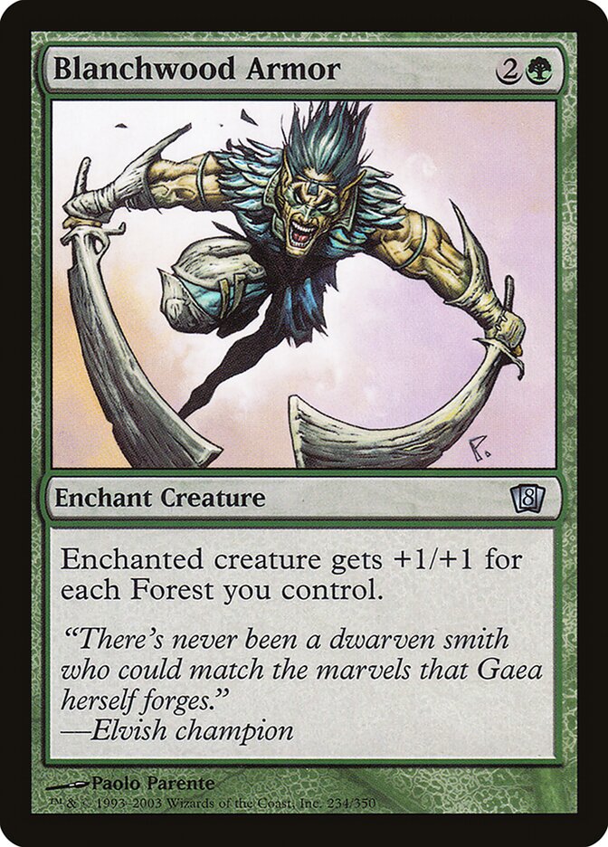 Blanchwood Armor - mtg.wtf